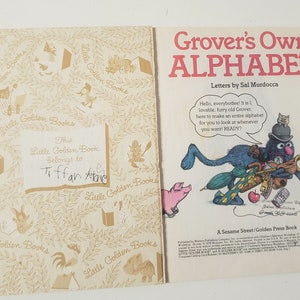Sesame Street Grover's Own Alphabet and Grover Plush/vintage 1990s ...