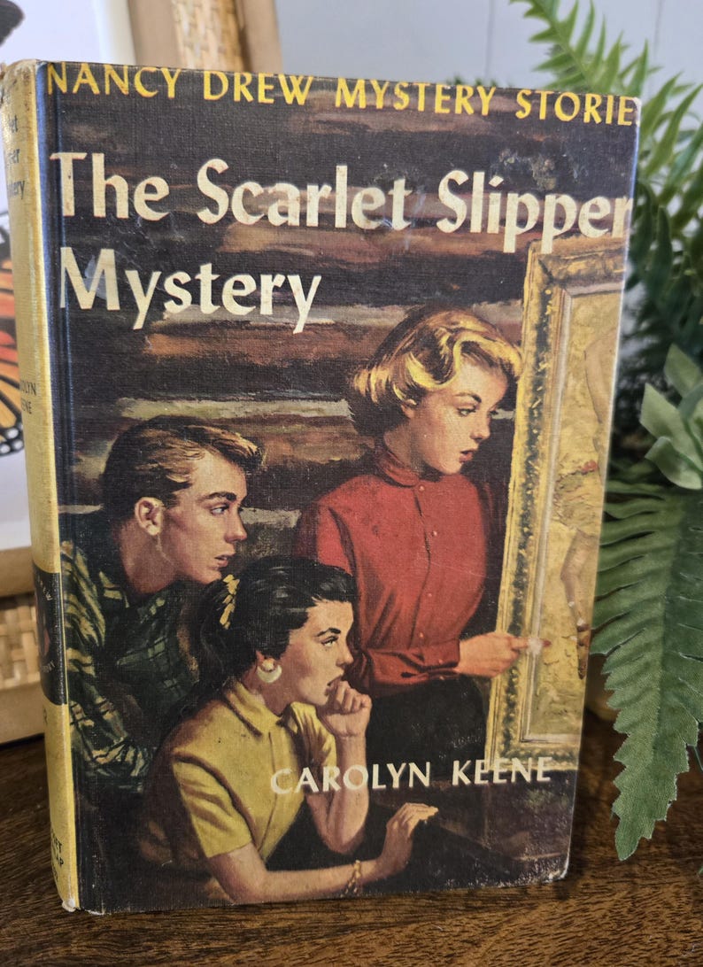 The Scarlet Slippery Mystery Nancy Drew Mystery Book #32 by Carolyn ...
