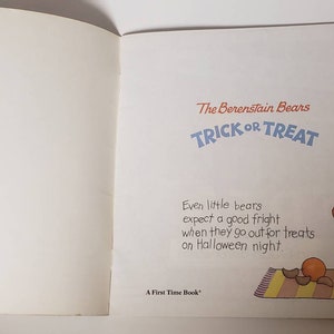 The Berenstain Bears trick or Treat First Time | Etsy