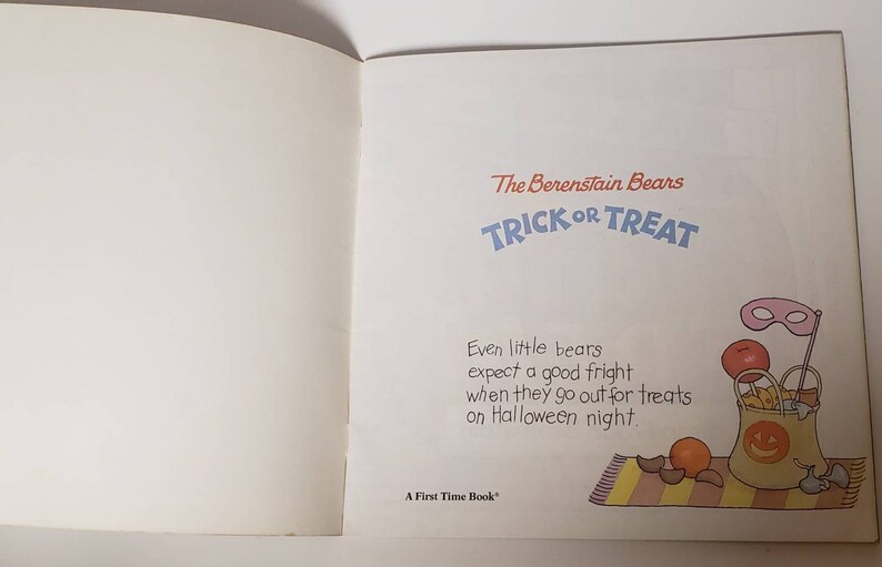 The Berenstain Bears trick or Treat First Time | Etsy