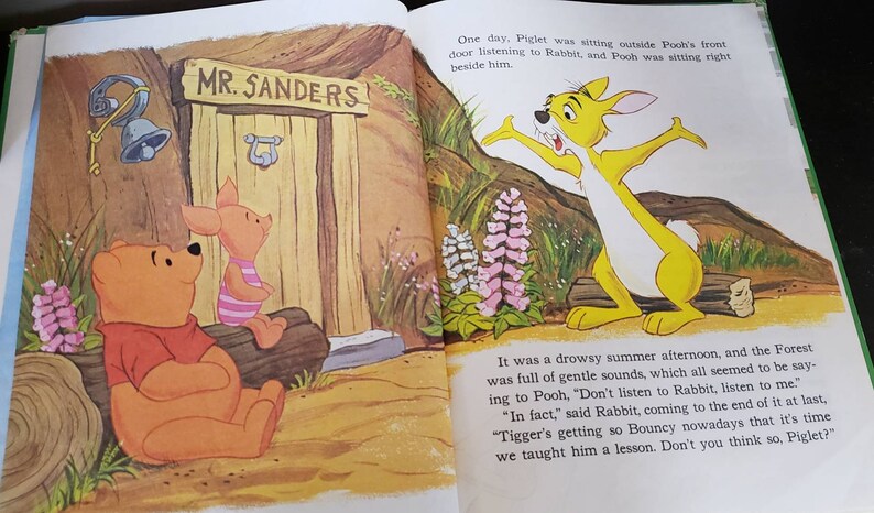 Winnie the Pooh the Unbouncing of Tigger/large Golden Book | Etsy