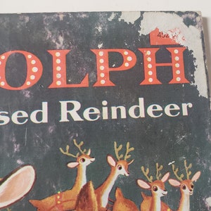 Rudolph the Red-nosed Reindeer by Barbara Shook Hazen/vintage 1980s ...