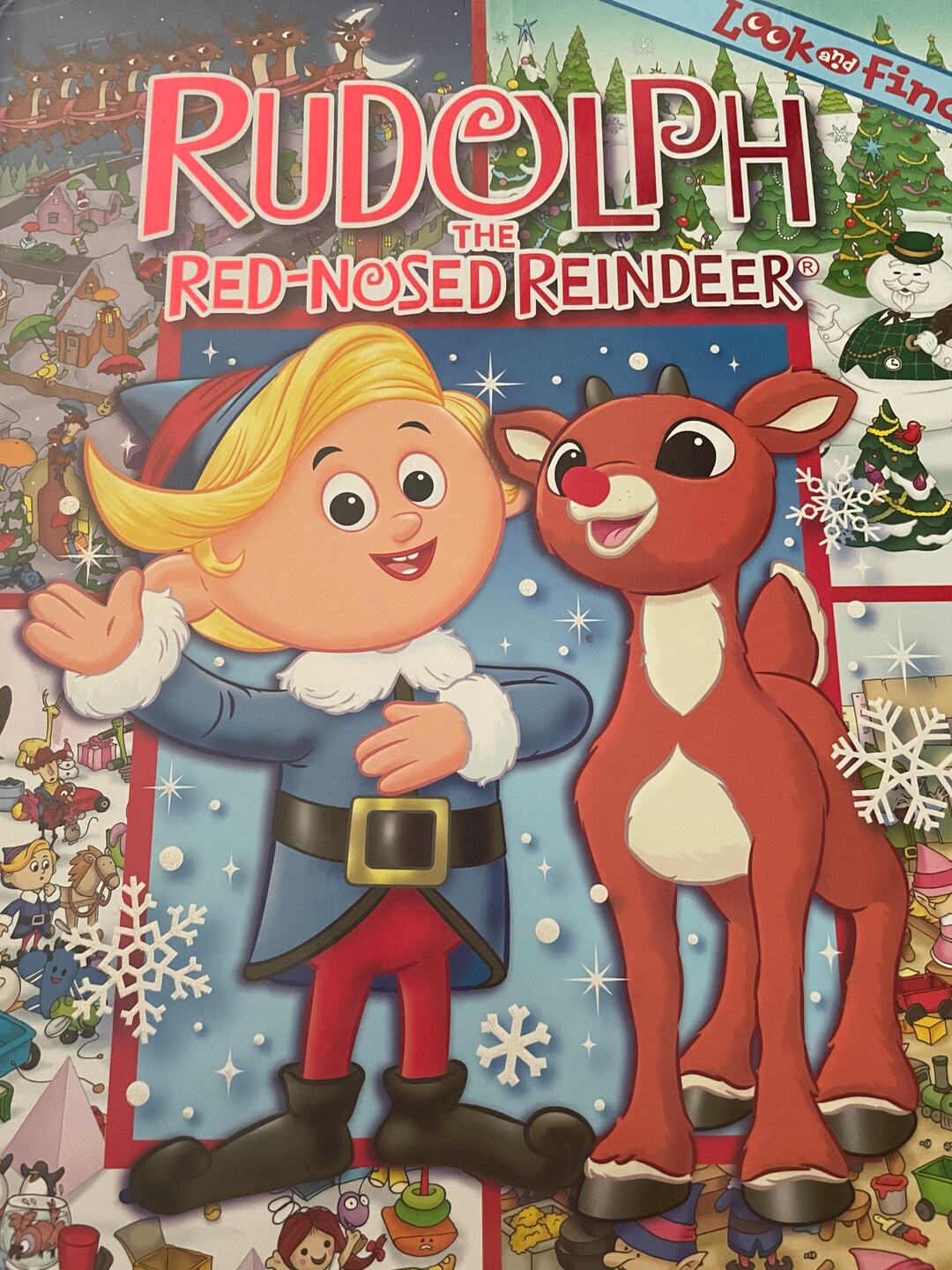 Rudolph the Red Nosed Reindeer Look and Find Book/ Nostalgic Gift ...