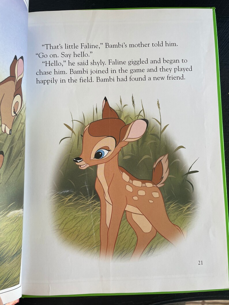 Walt Disneys Bambi Read Aloud Storybook/ Nostalgic Gift/ | Etsy