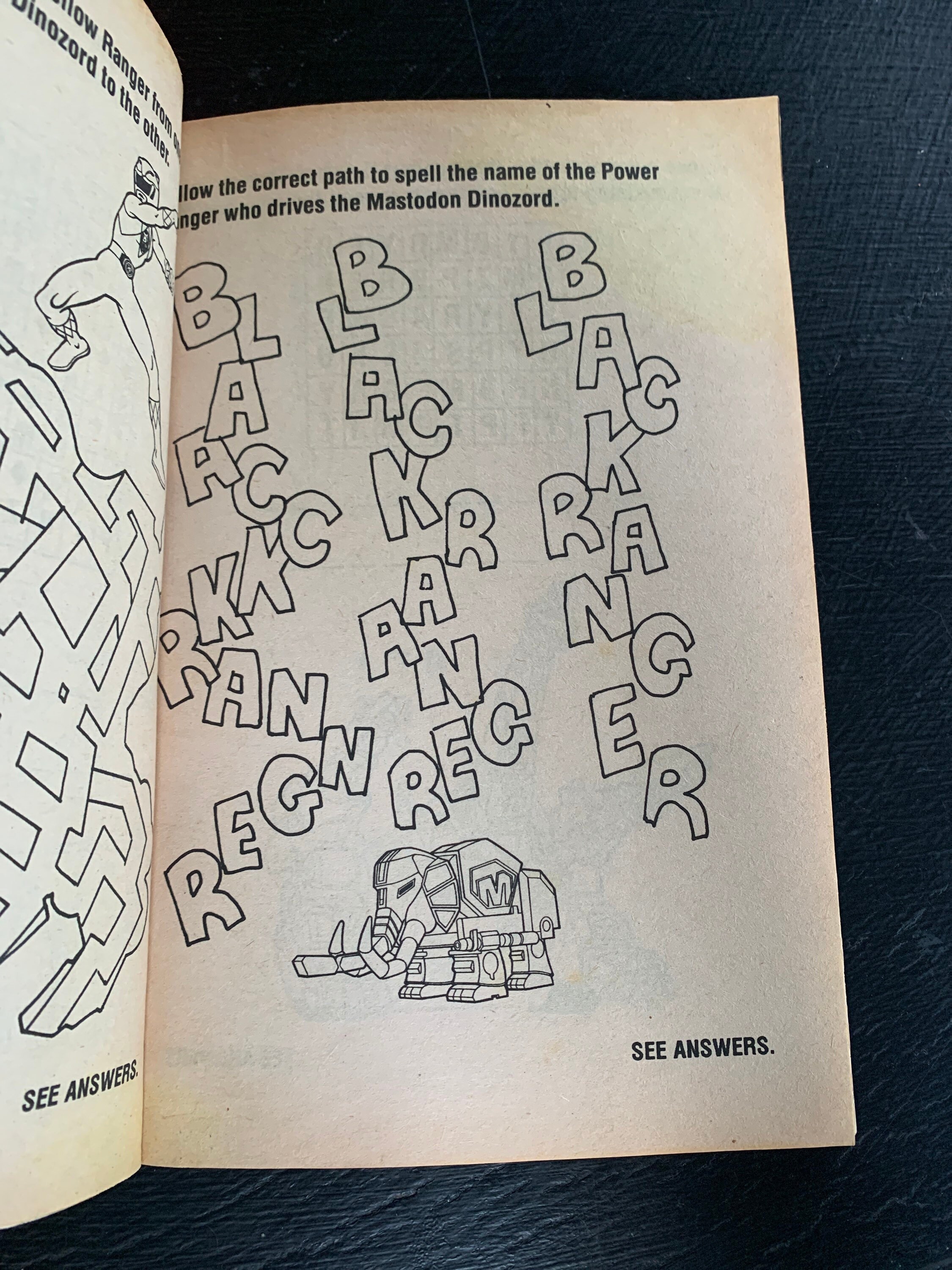 Might Morphin Power Rangers Puzzles and Mazes/ Power Rangers - Etsy