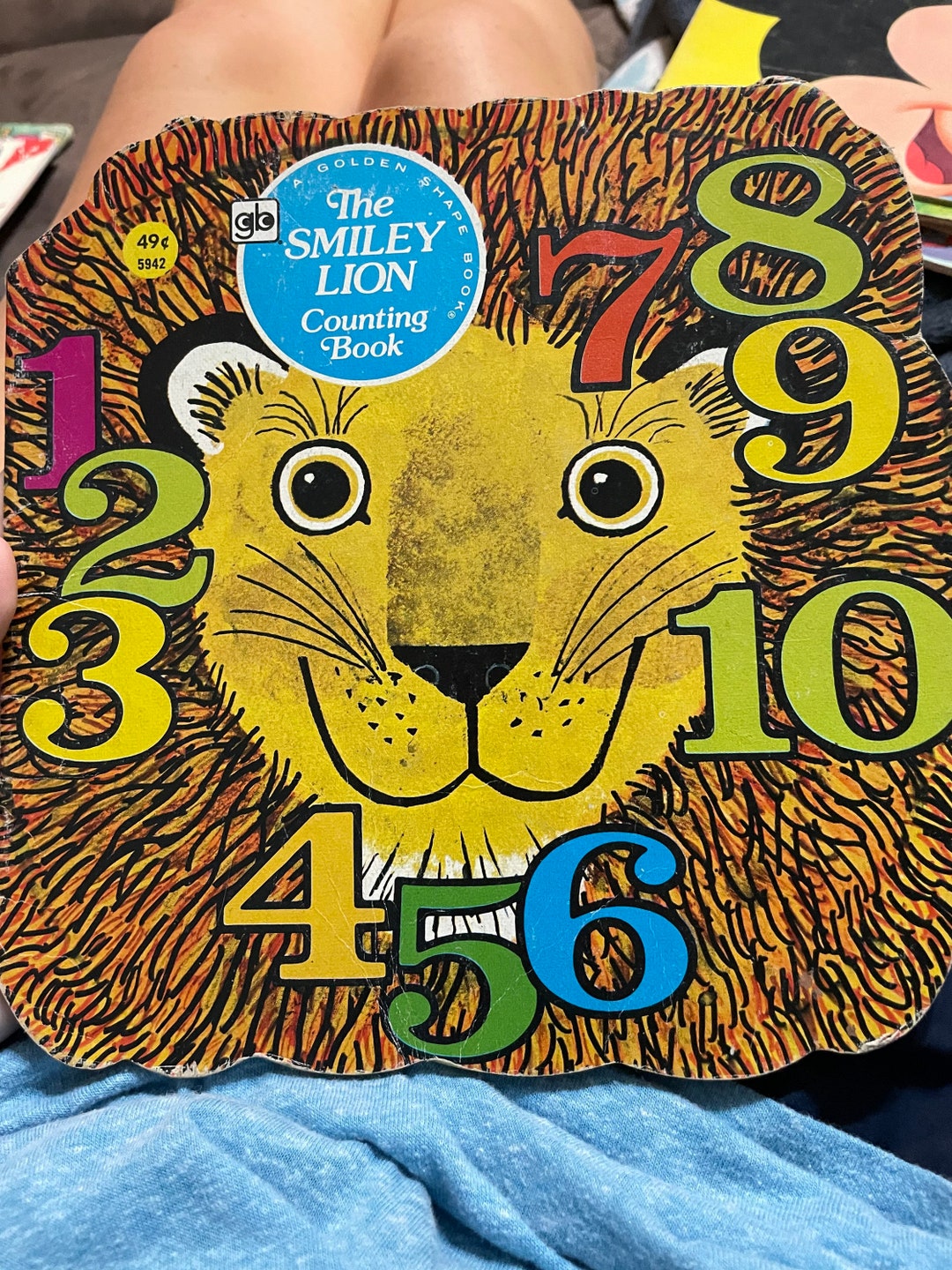 The Smiley Lion Counting Book/vintage 1977 Golden Shape Book/nostalgic ...
