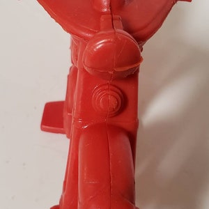 Red Plastic Motorcycle/vintage 1960s Plastic Toy Motorcycle/nostalgic ...