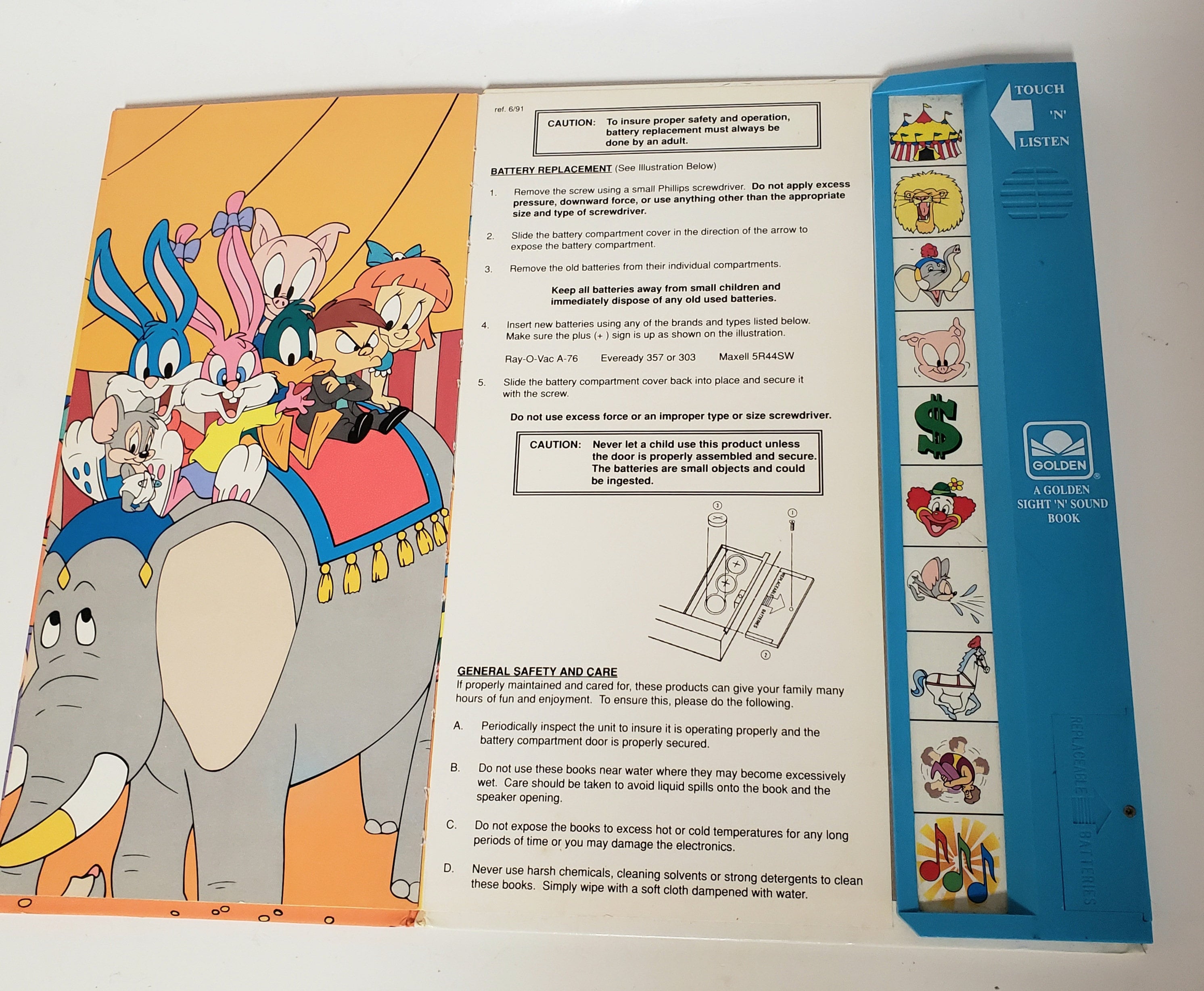 Tiny Toons Adventures the Circus Comes to Town Golden Sound - Etsy
