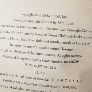 Dinotopia #2 Return to the Lost City by Scott Ciencin/vintage 2000 ...