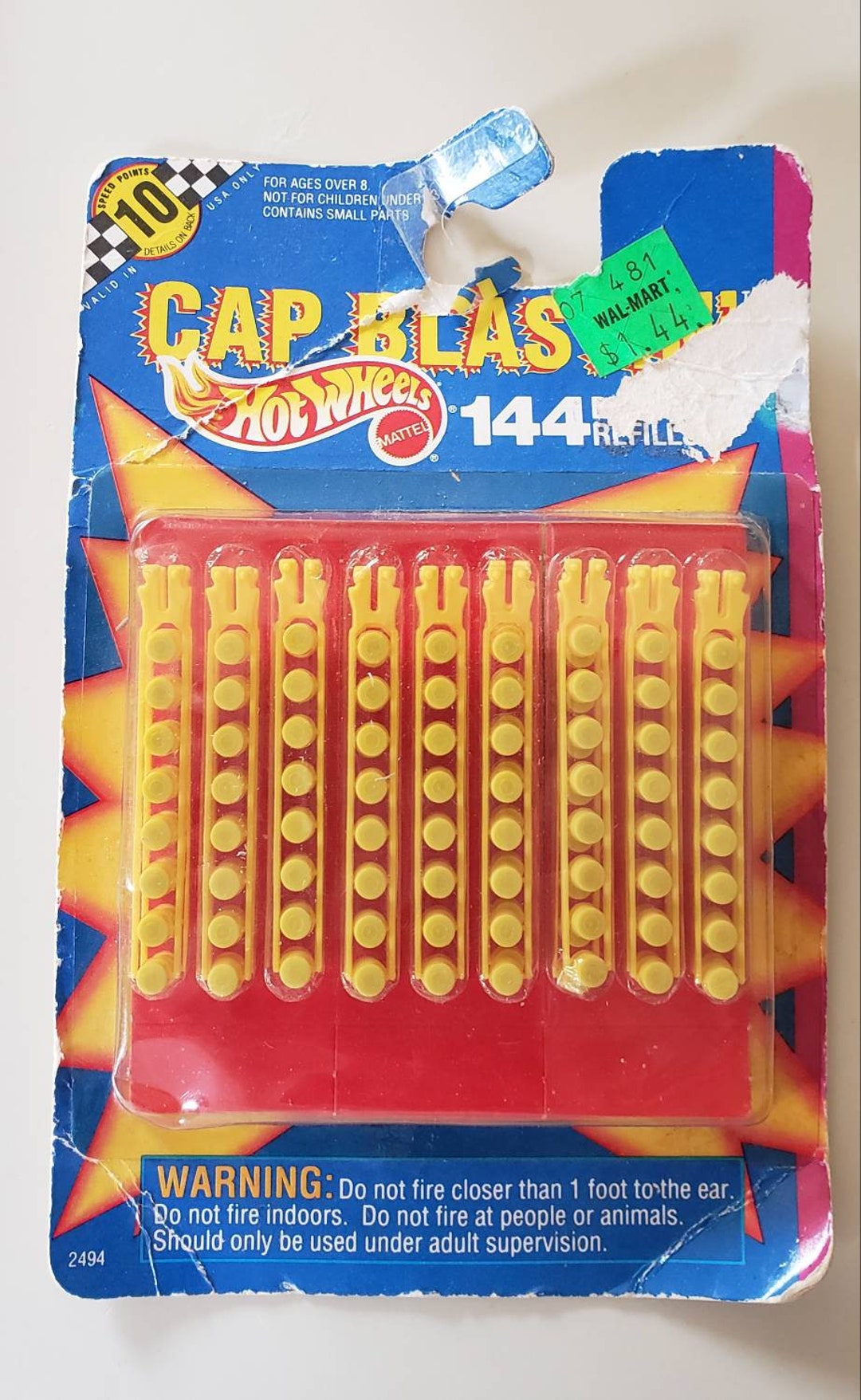 Hot Wheels Cap Blasters Cap Refills/vintage 1991 Mattel Hot Wheels Cap ...