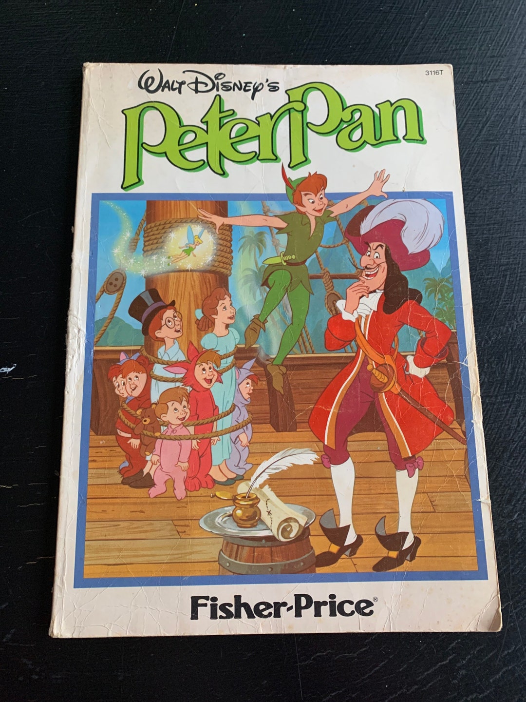 Walt Disneys Peter Pan/ Fisher Price Deluxe Comic Book/ Vintage 1980s ...