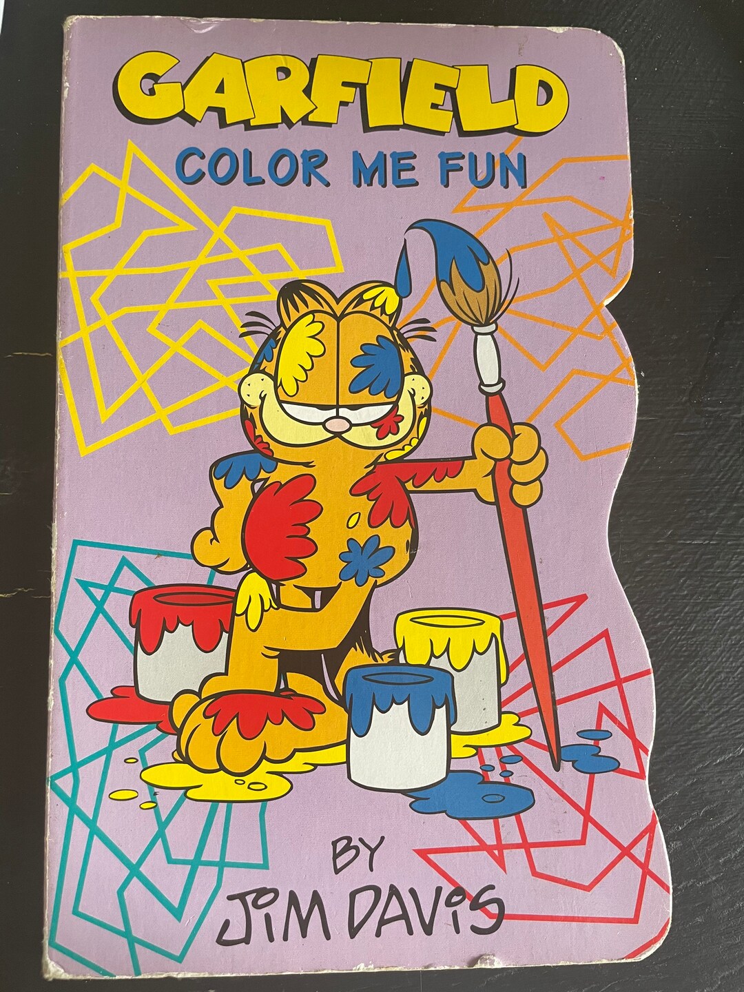 Garfield Color Me Fun by Jim Davis Benton Board Book/ Vintage 2002 ...