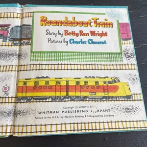 Roundabout Train Whitman Tell A Tale / Vintage 1958/ Childrens Book ...
