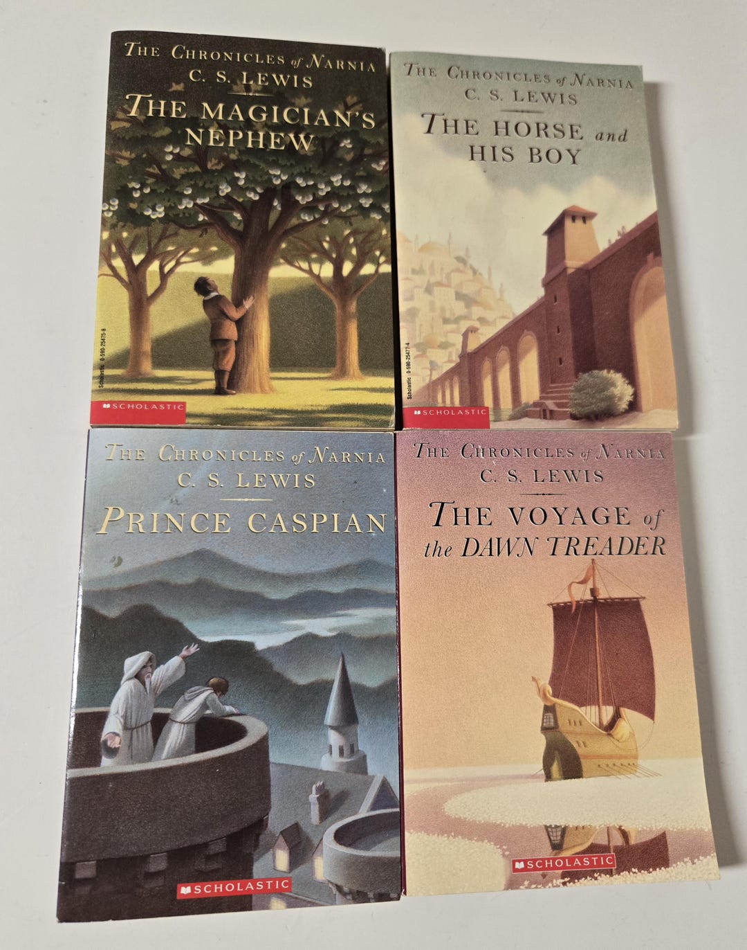 The Chronicles of Narnia by C.S. Lewis Books 1 & 3-5/vintage 1995 ...