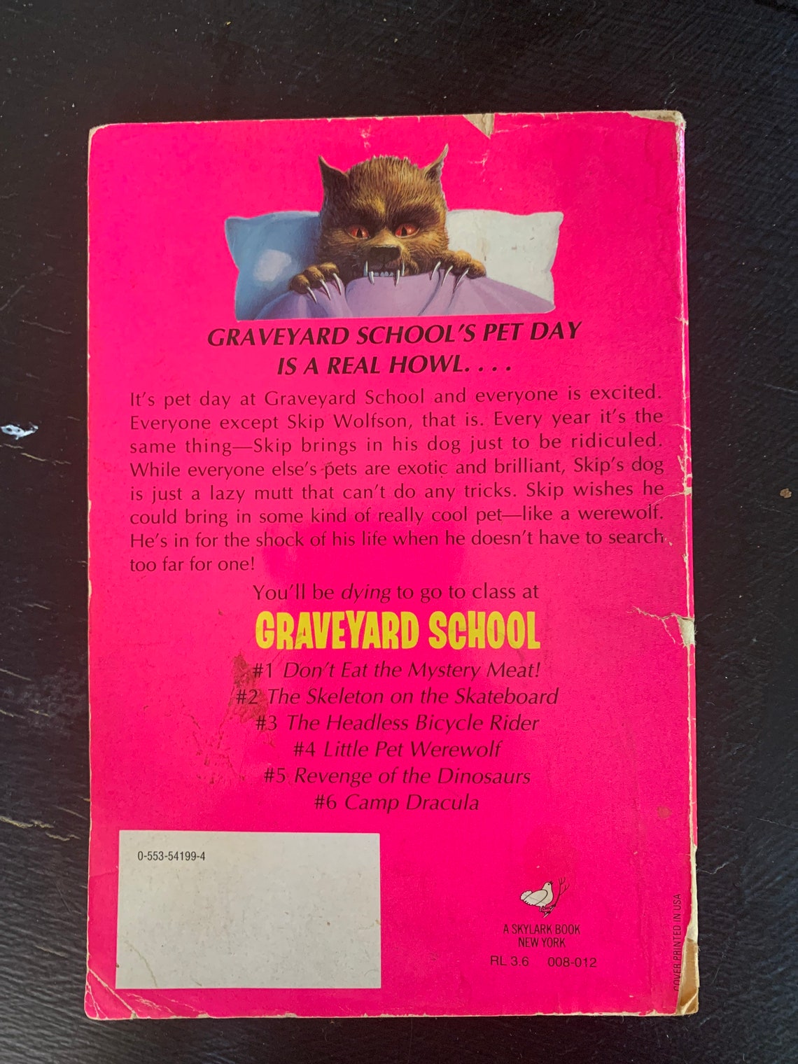 Graveyard School Little Pet Werewolf by Tom B. Stone/ Skylark Paperback ...