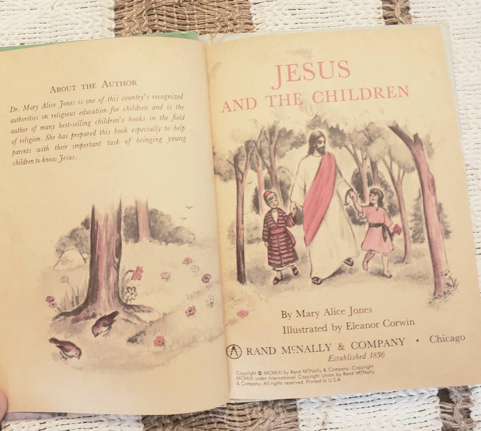 Jesus and the Children by Mary Alice Jones/vintage 1963 Rand - Etsy