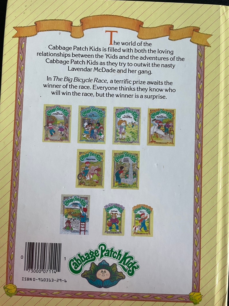 Cabbage Patch Kids the Big Bicycle Race Parker Brothers - Etsy