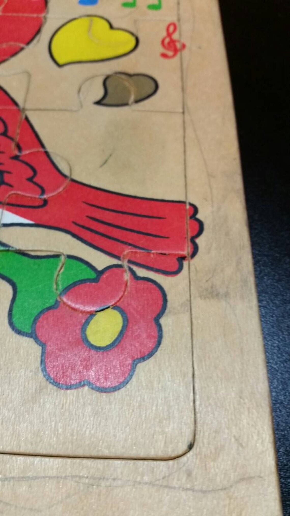 Wooden Puzzle red Bird/preschool Frame Tray Jigsaw - Etsy