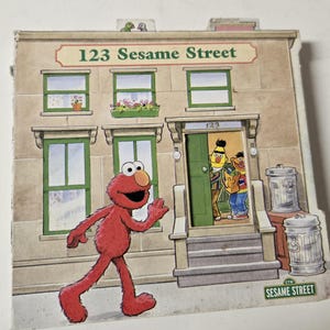 Elmo's Neighborhood-123 Sesame Street by Susan Hood/vintage 1998 Board ...