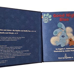 Blue's Blue's Good Night, Blue by Angela C. Santomero/vintage 1999 Nick ...
