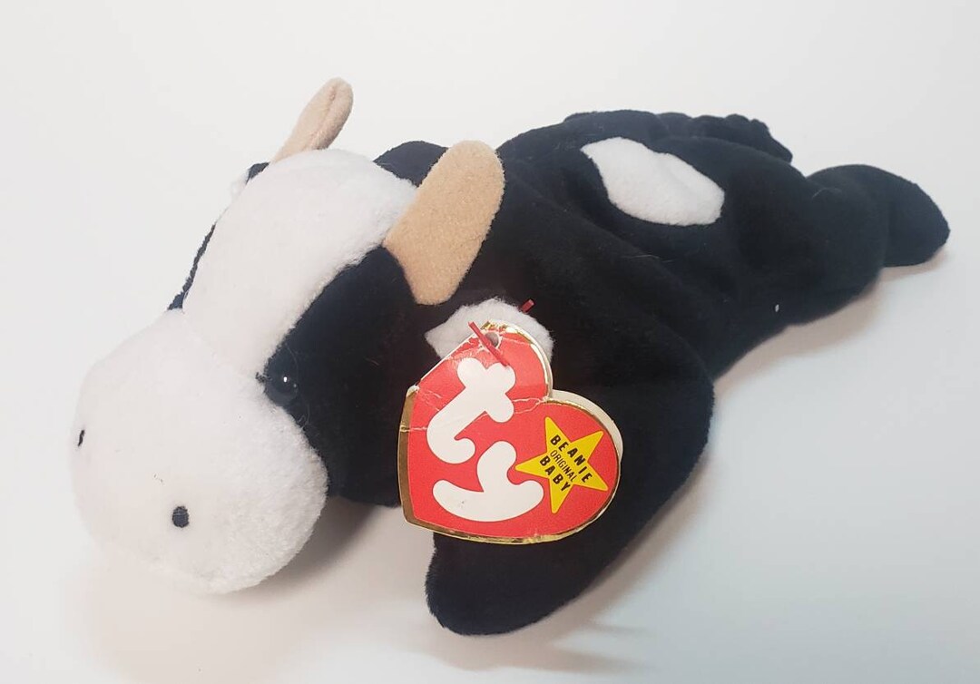 Ty Beanie Baby Daisy the Cow/vintage 1993 Ty Beanie Baby Plush Cow ...