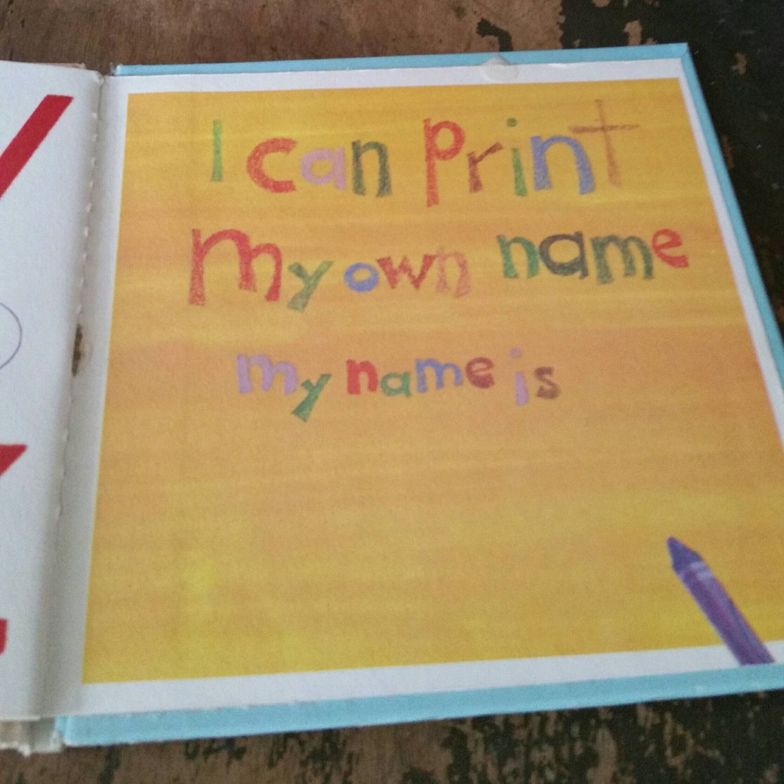 Preschool letters Make Words ABC Book by Betty - Etsy