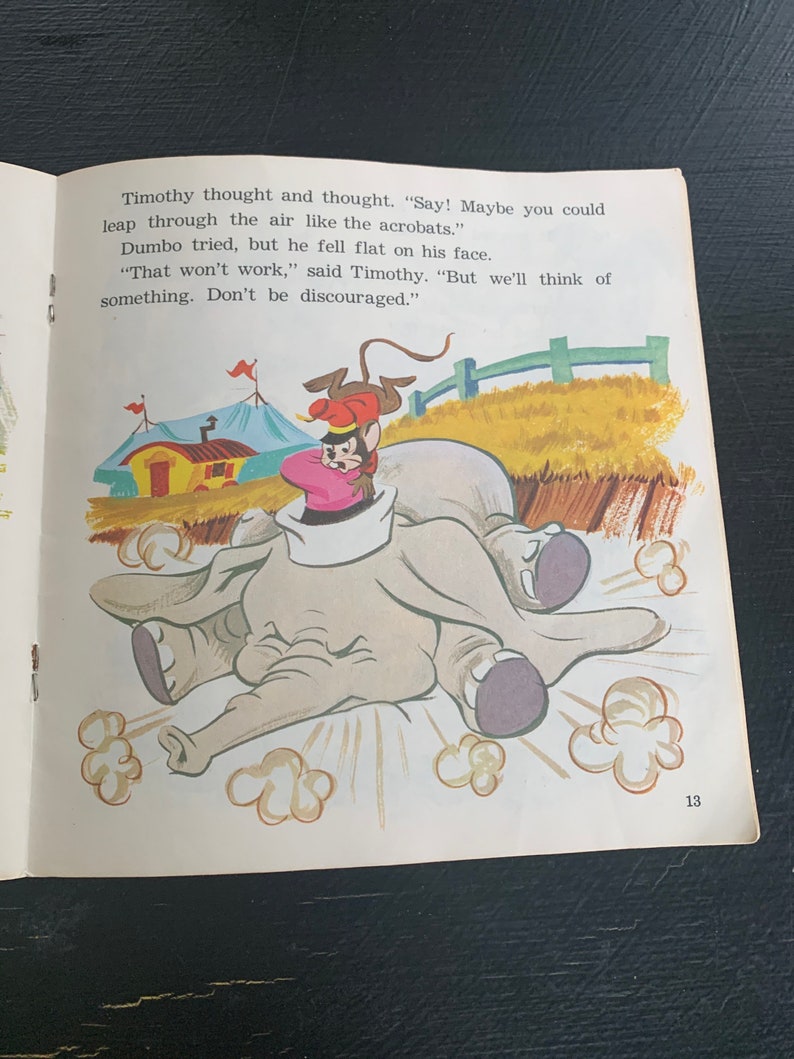 Walt Disney’s Story of Dumbo/ See, Hear, and Read Book/ Vintage 1978 ...