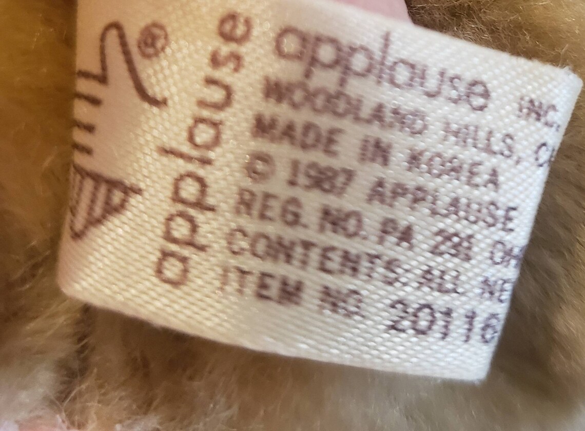 Trudy the Bunny Plush/vintage 1987 Applause Plush - Etsy