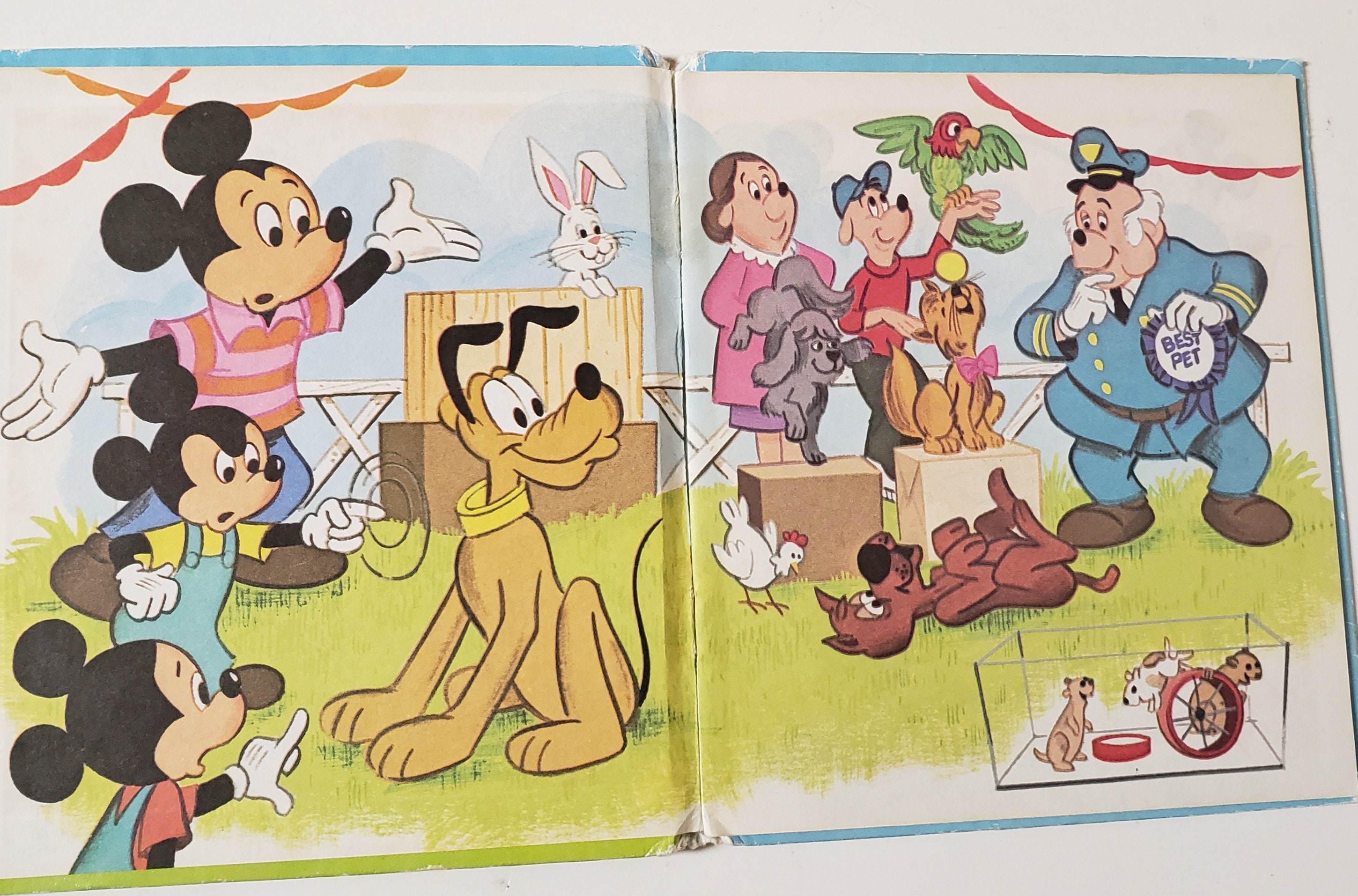 Walt Disney's Mickey Mouse and the Pet Show/vintage 1976 Golden Tell a ...