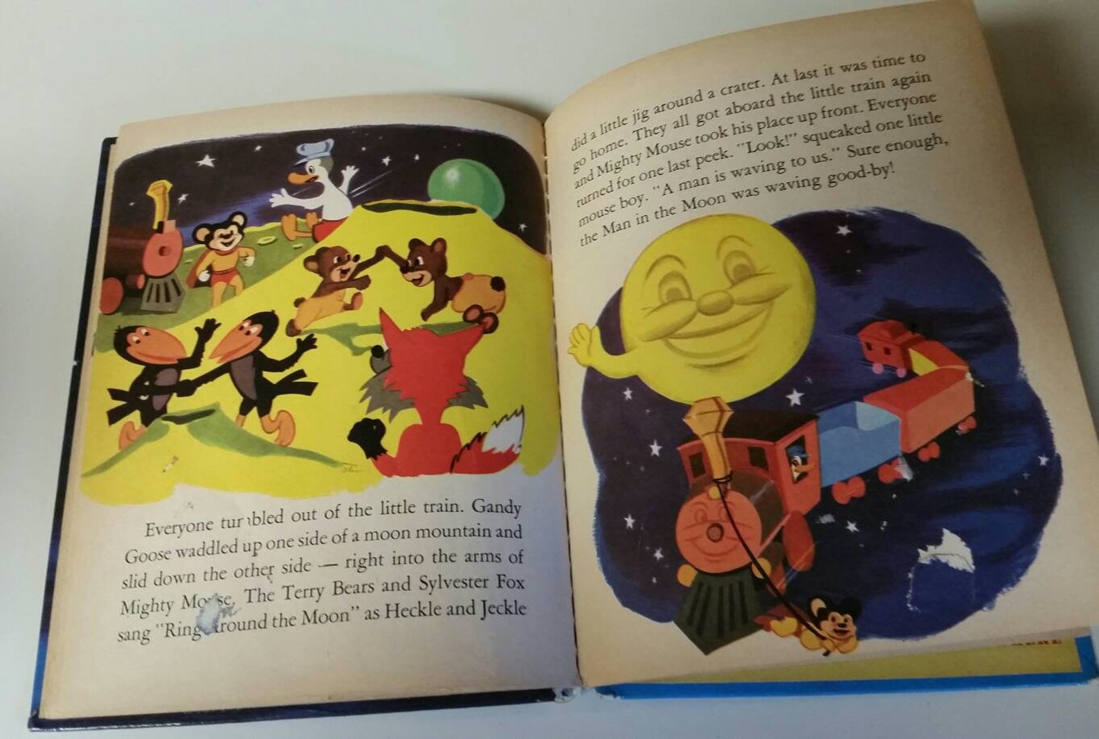 The Terrytoon Space Train/vintage 1958 Wonder Bookd/nursery/baby Shower ...