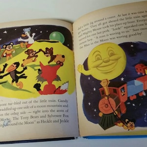 The Terrytoon Space Train/vintage 1958 Wonder Bookd/nursery/baby Shower ...