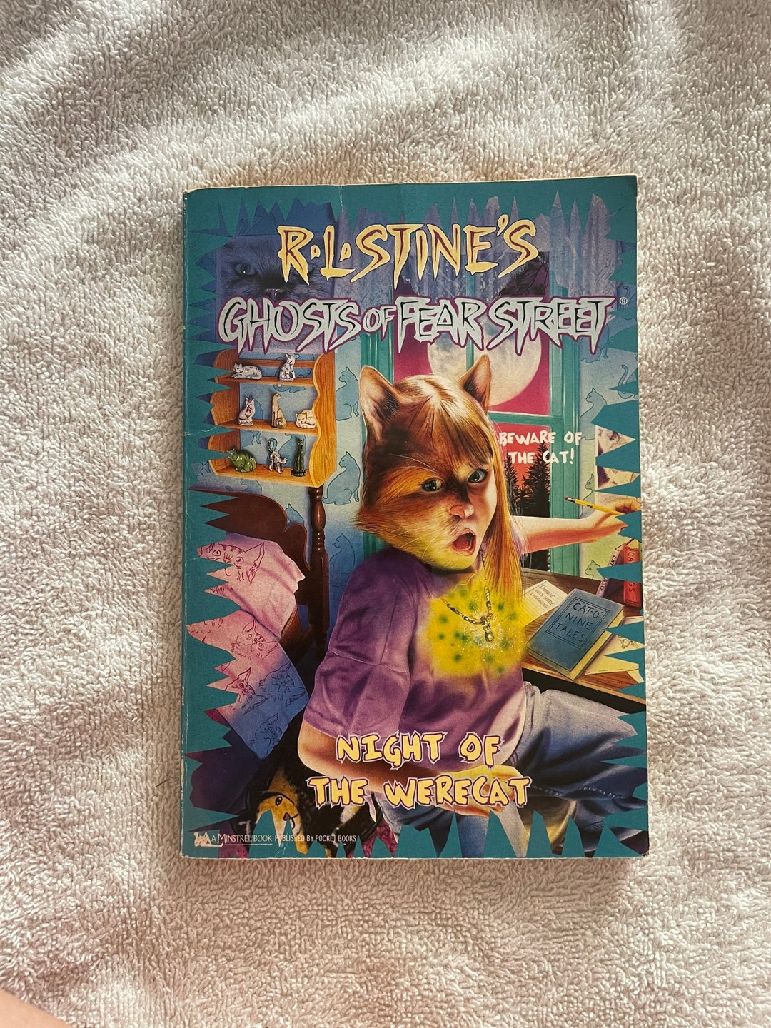 Ghost of Fear Street #12 Night of the Werecat by R.L. Stine Minstrel ...