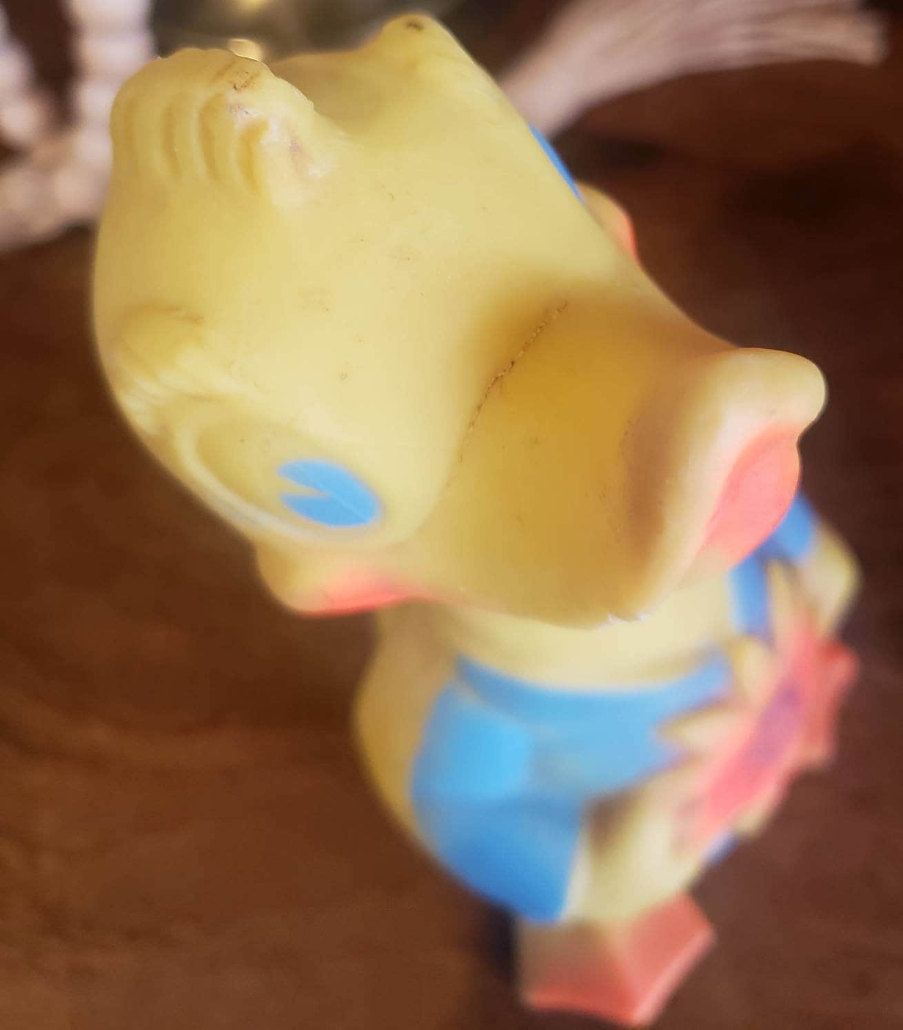 Rubber Duck Squeak Toy/vintage 1965 Baby World Spring Duck - Etsy