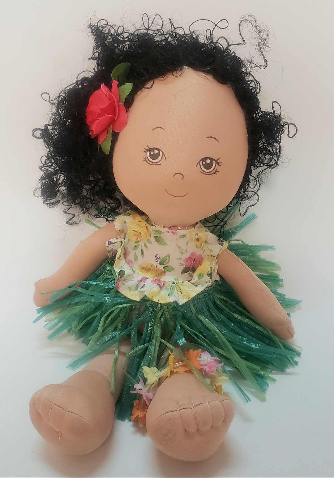 Precious Moments Hawaiian Girl Doll/vintage 1994 Applause Doll ...