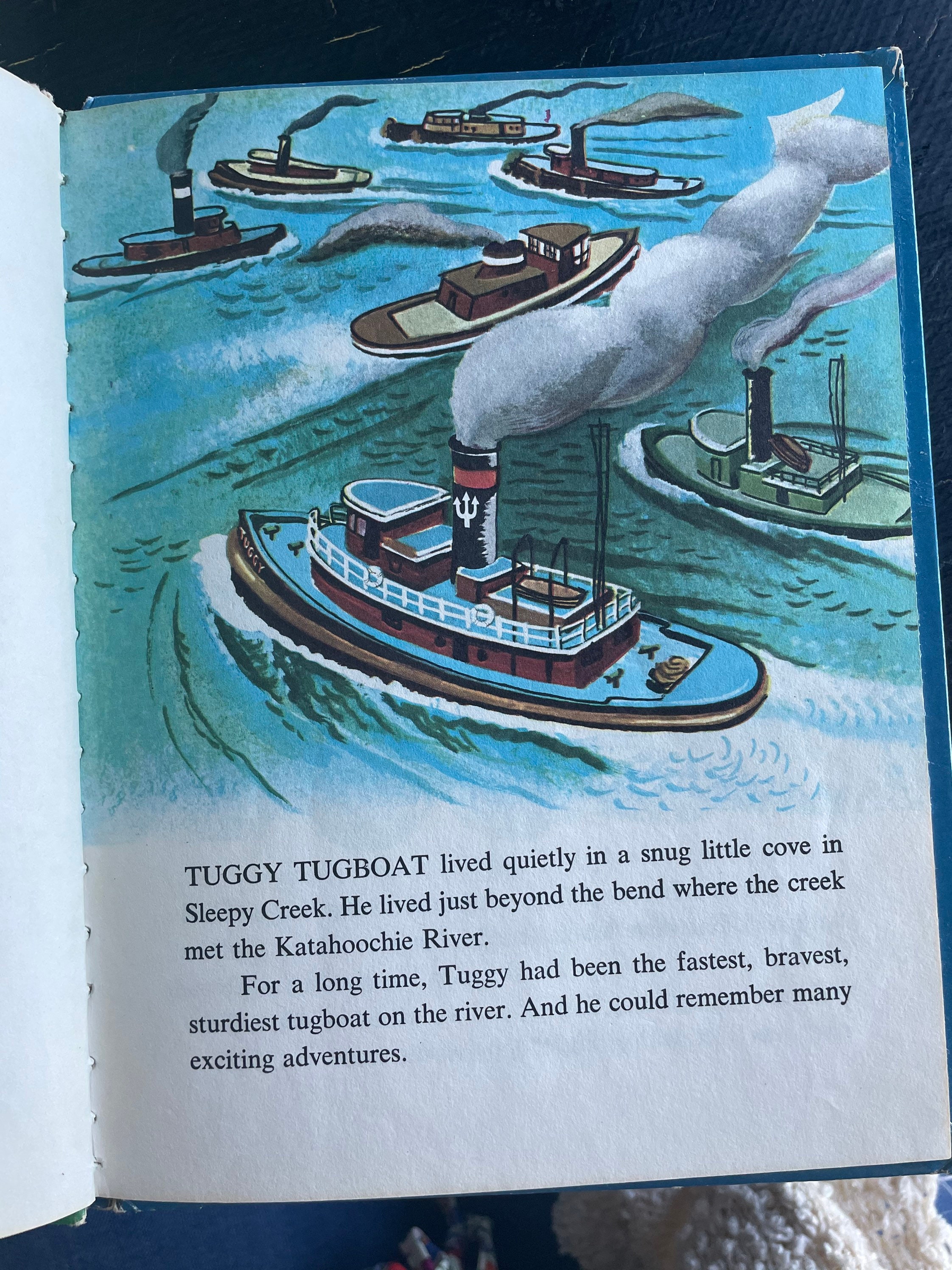 Tuggy the Tugboat/vintage 1977 Wonder Books/childrens Book/ - Etsy