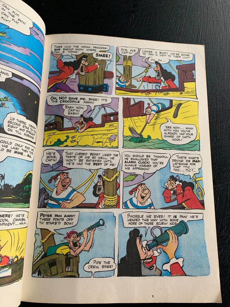 Walt Disneys Peter Pan/ Fisher Price Deluxe Comic Book/ - Etsy
