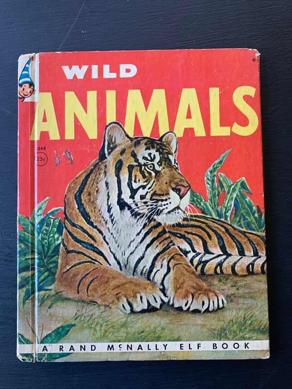 Wild Animals Rand Mcnally Elf Book/ Vintage 1951/ Childrens | Etsy