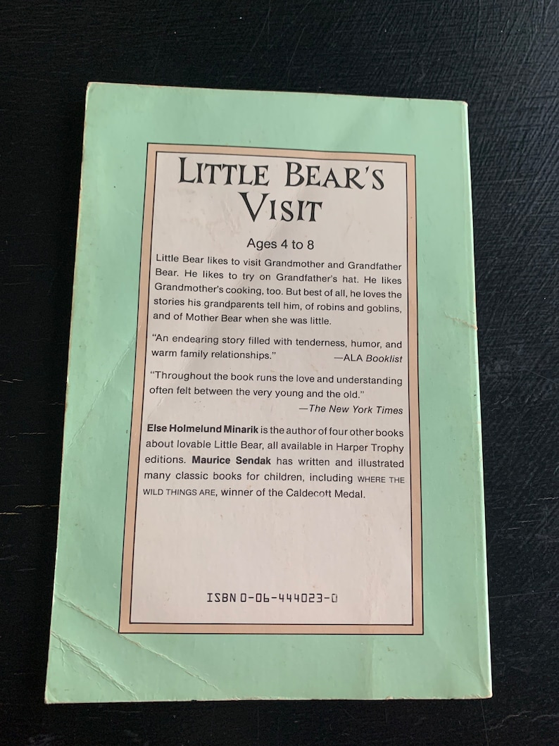 Little Bear’s Visit by Elss Holmelund Minarik and Maurice Sendak/ an I ...