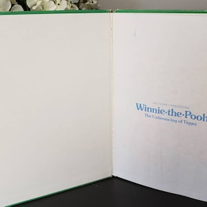 Winnie the Pooh the Unbouncing of Tigger/large Golden Book Storybook ...