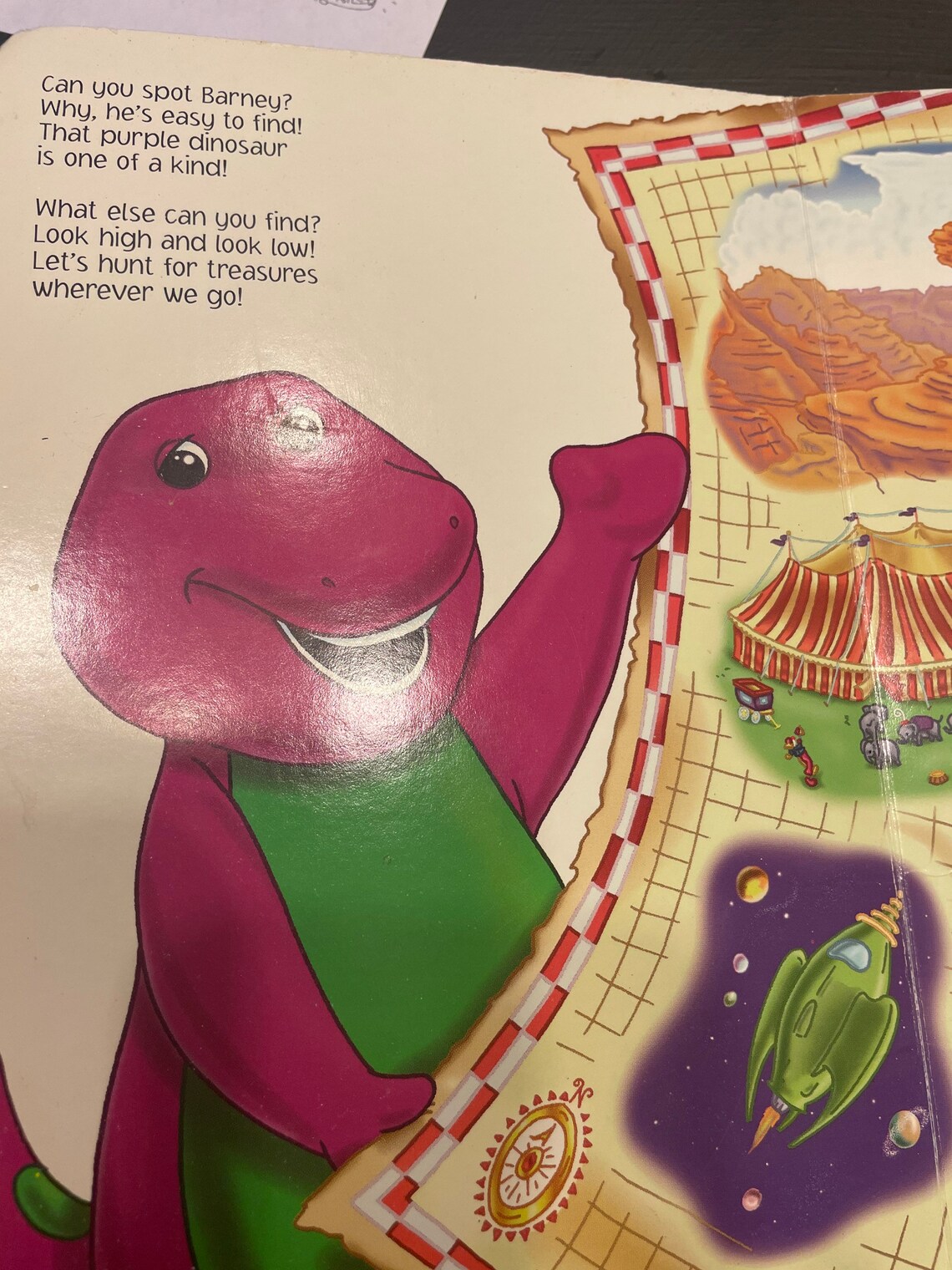 Barney's Treasure Hunt Search and Spot/Regalo - Etsy España