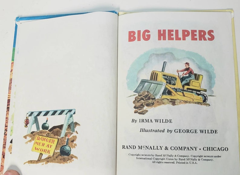 Big Helpers by Irma Wilde/vintage 1980s Rand Mcnally Junior Elf Book ...