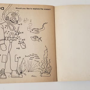 Weird Sea Creatures A Dot to Dot Coloring Book/vintage 1992 Watermill ...