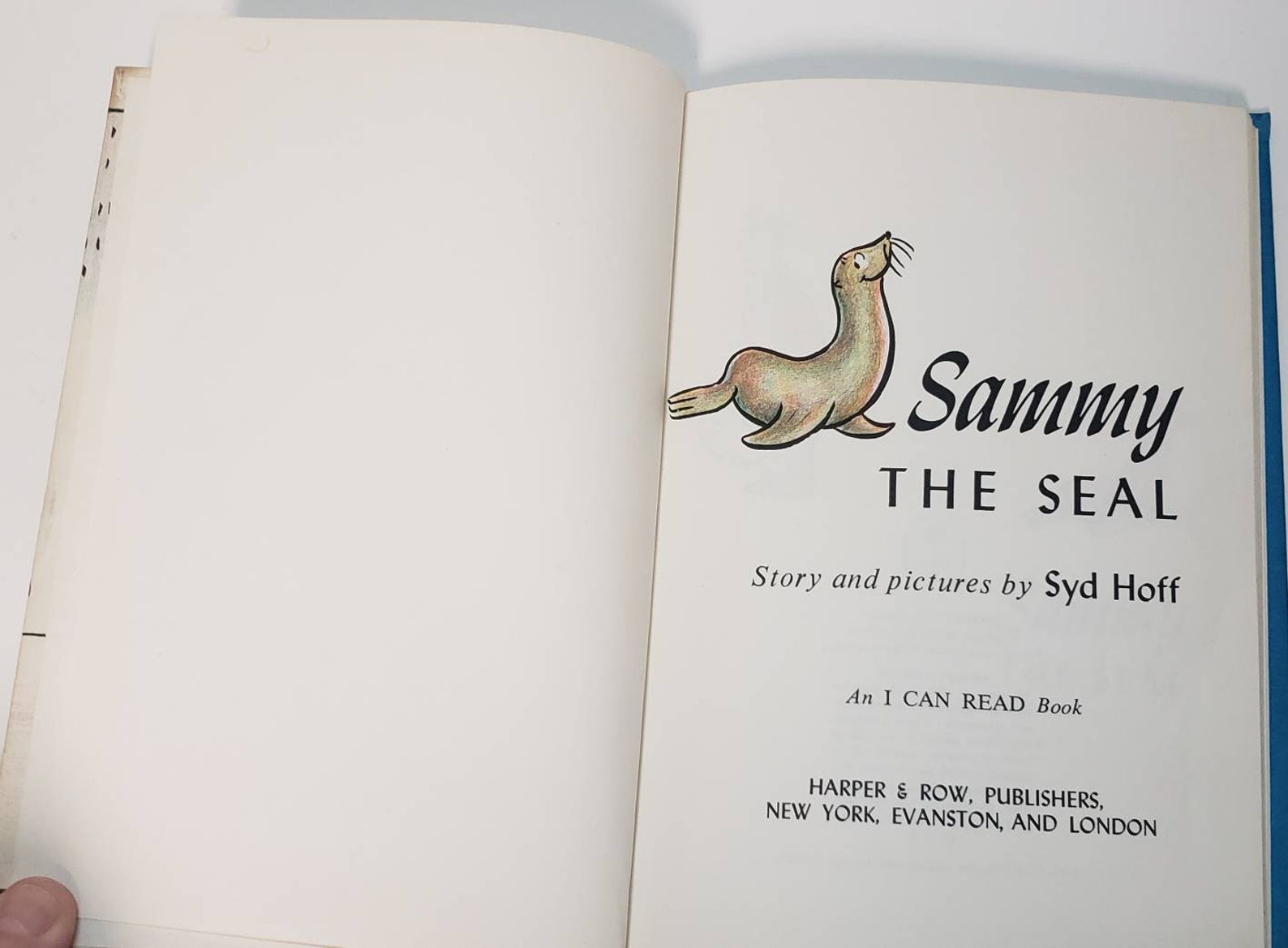 Sammy the Seal by Syd Hoff/vintage 1959 Harper & Row Hardcover Book ...