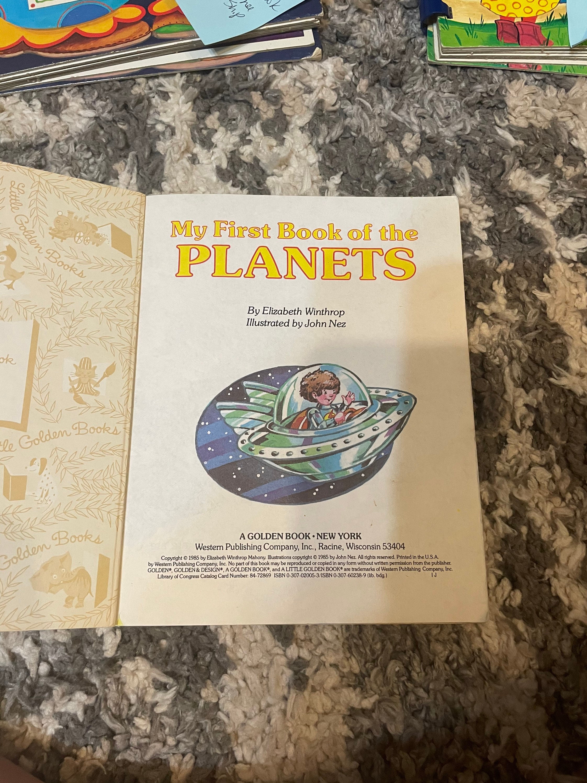 My First Book of the Planets Little Golden Book/ vintage 1985/ | Etsy