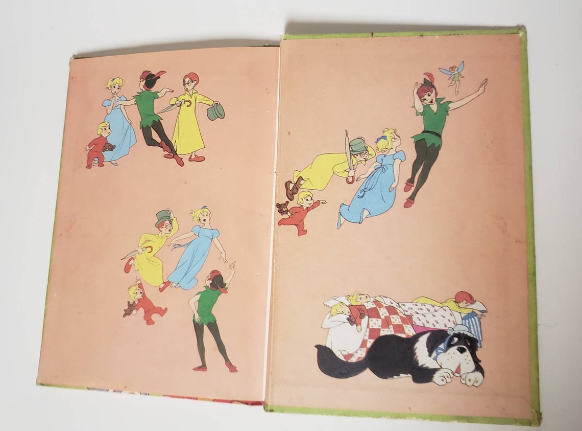 Peter Pan and Wendy/ Vintage 1981 Disney's Wonderful World - Etsy