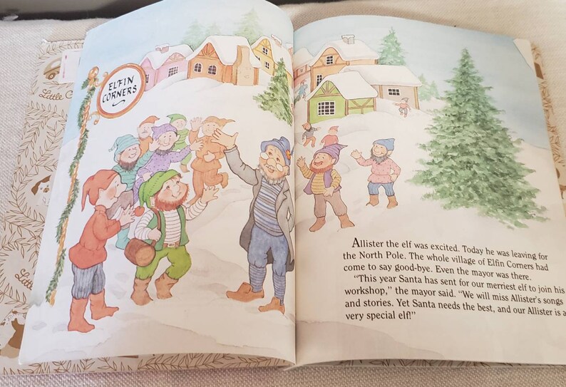 The Littlest Christmas Elf by Nancy Buss/Vintage 1987 Little | Etsy