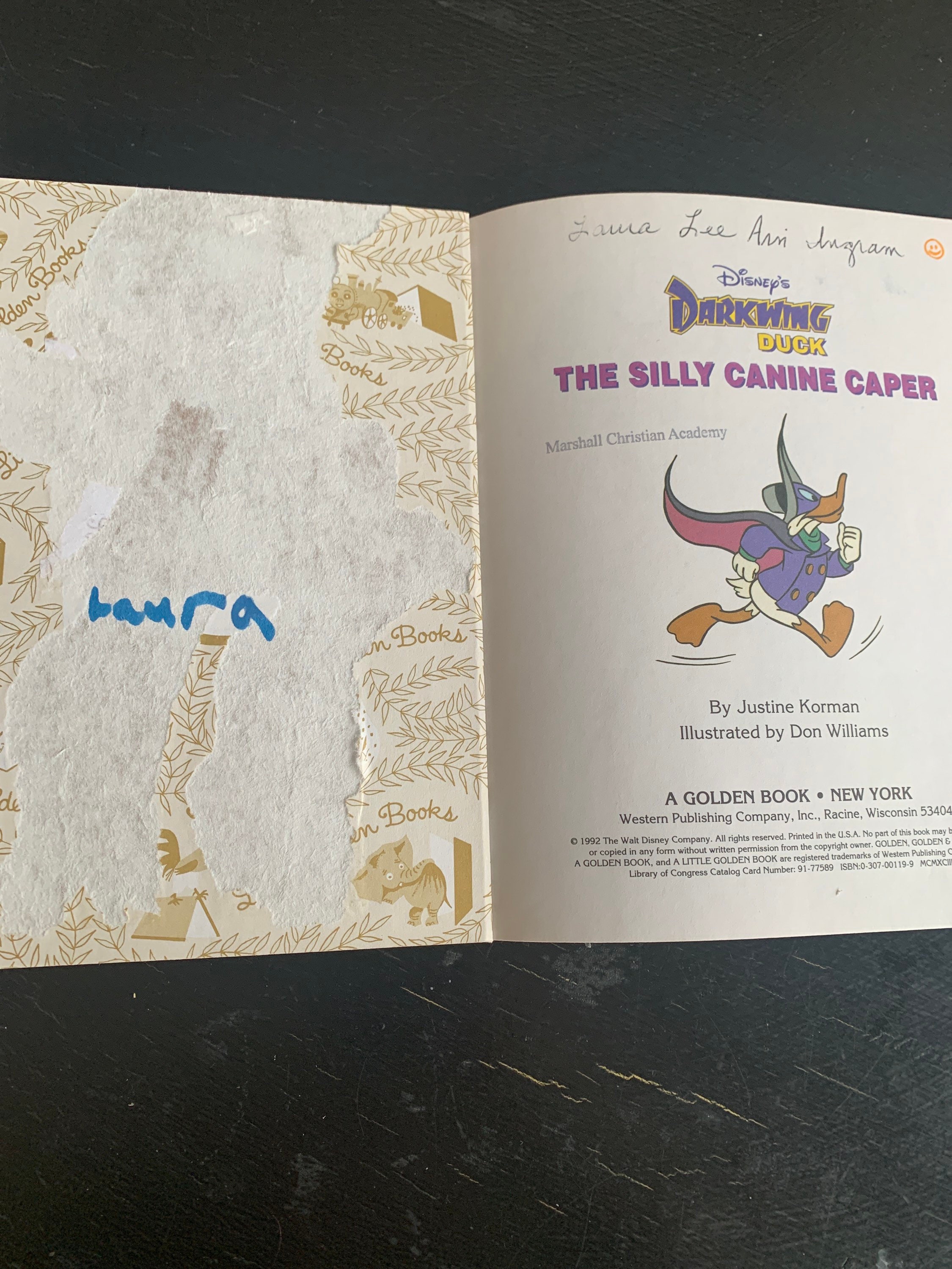 Darkwing Duck: the Silly Canine Caper by Justine Korman/ Disney/ Little ...