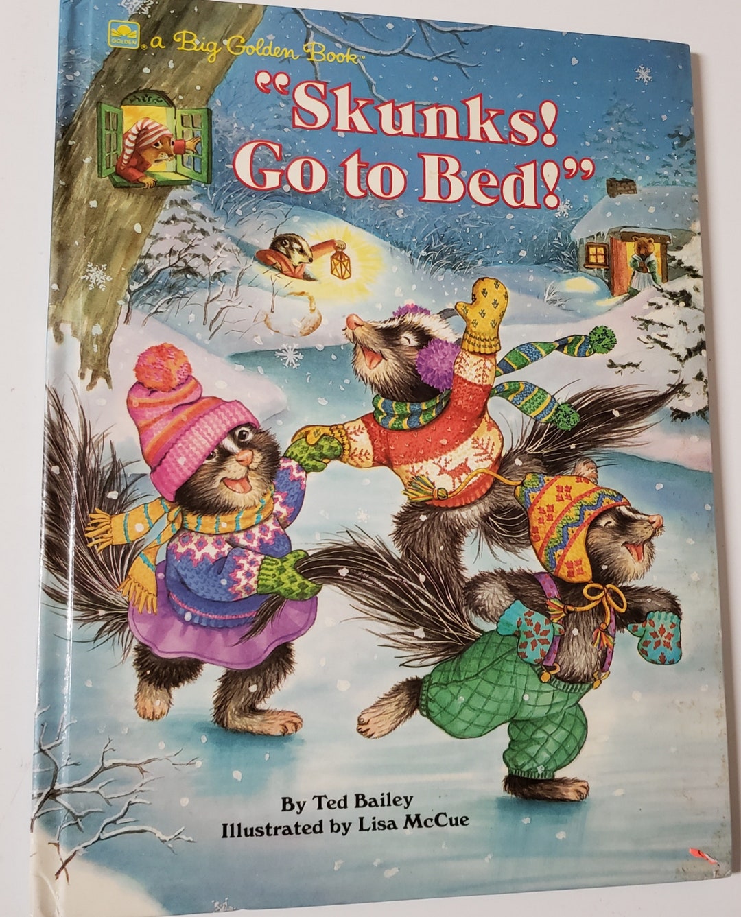 Skunks Go to Bed by Ted Bailey and Lisa Mccue/vintage 1990 Big Golden ...
