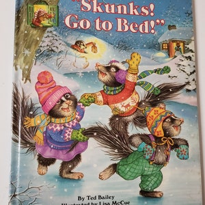 Skunks Go to Bed by Ted Bailey and Lisa Mccue/vintage 1990 Big Golden ...