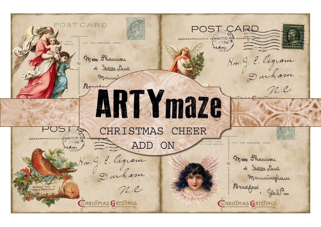 CHRISTMAS CHEER Journal ADD on Instant Download Artymaze - Etsy